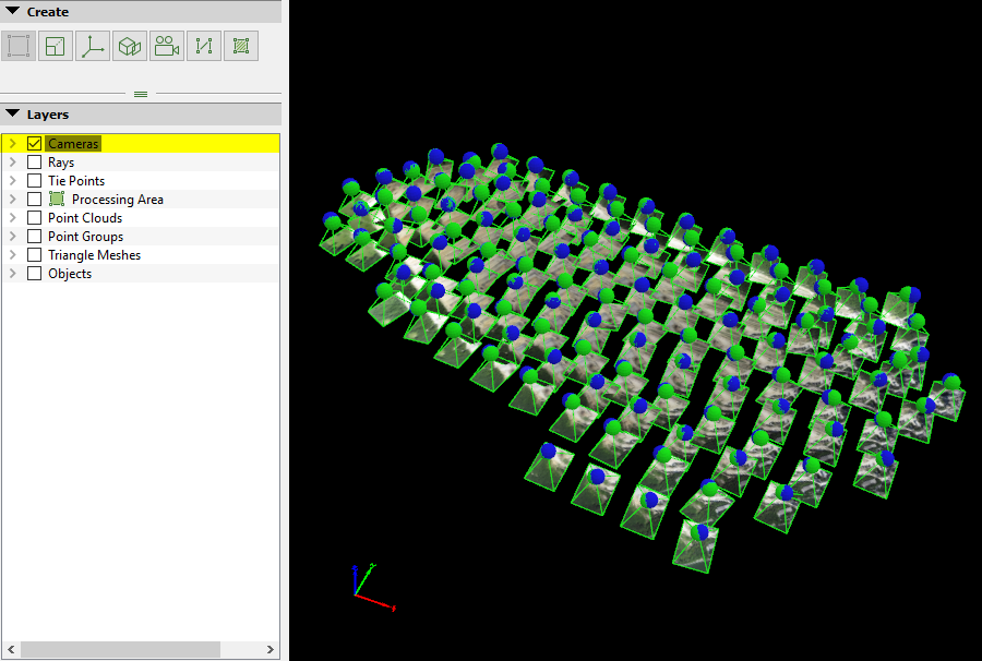 Menu View > rayCloud > 3D View - PIX4Dmapper